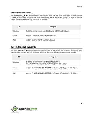 Guava tutorial | PDF