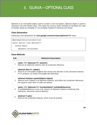 Guava tutorial | PDF