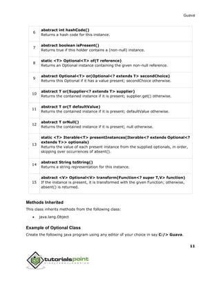 Guava tutorial | PDF