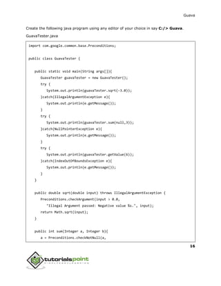 Guava tutorial | PDF