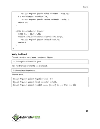 Guava tutorial | PDF