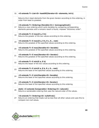 Guava tutorial | PDF