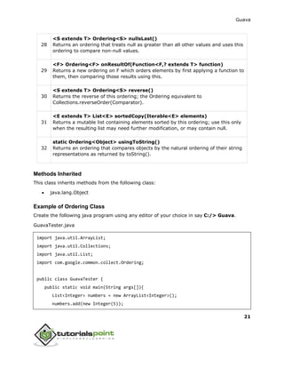 Guava tutorial | PDF