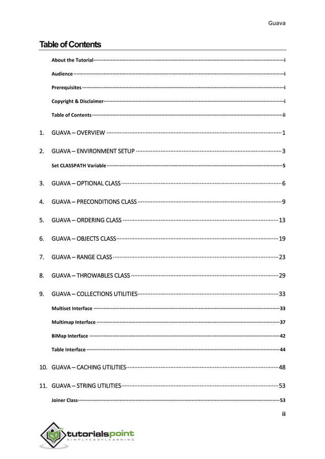 Guava tutorial | PDF