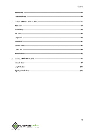 Guava tutorial | PDF