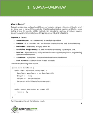 Guava tutorial | PDF