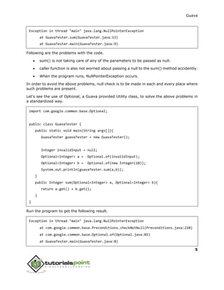 Guava tutorial | PDF