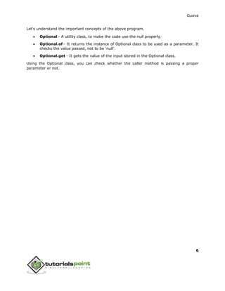 Guava tutorial | PDF