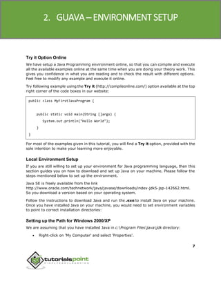 Guava tutorial | PDF