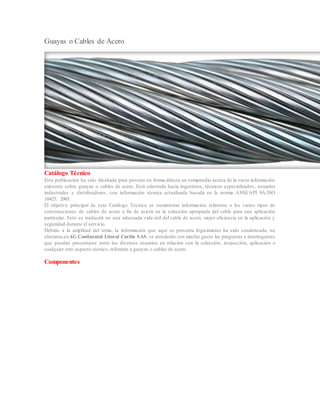Guayas o cables de acero | DOCX