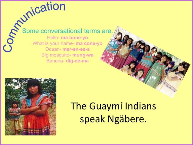 Guaymi Indians (Ngobe Bugle) | PPTX