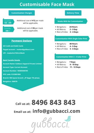 Gubbacci face mask | PDF