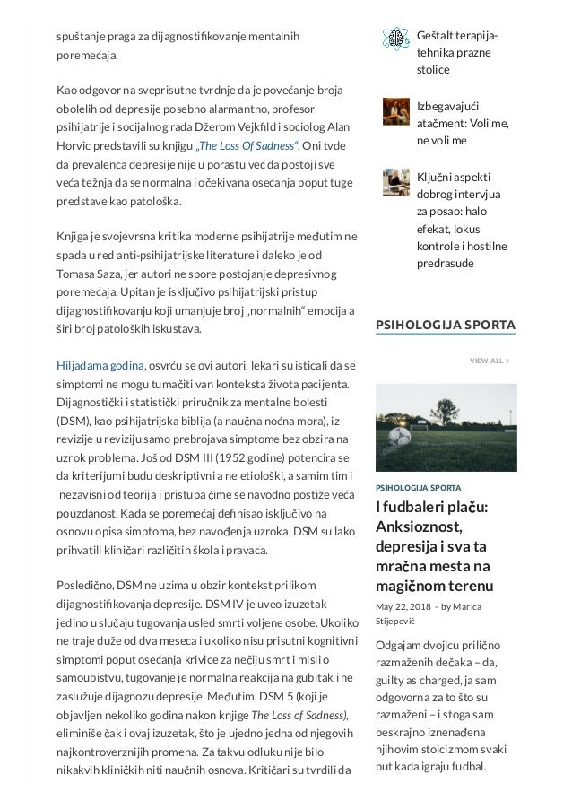 “Gubitak tuge”_ Kako je ožalošćenost postala patološka emocija ...