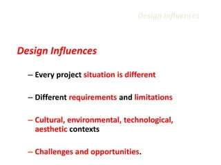 Guc arct 702 legislations lecture 3 - design process and influences 5 ...