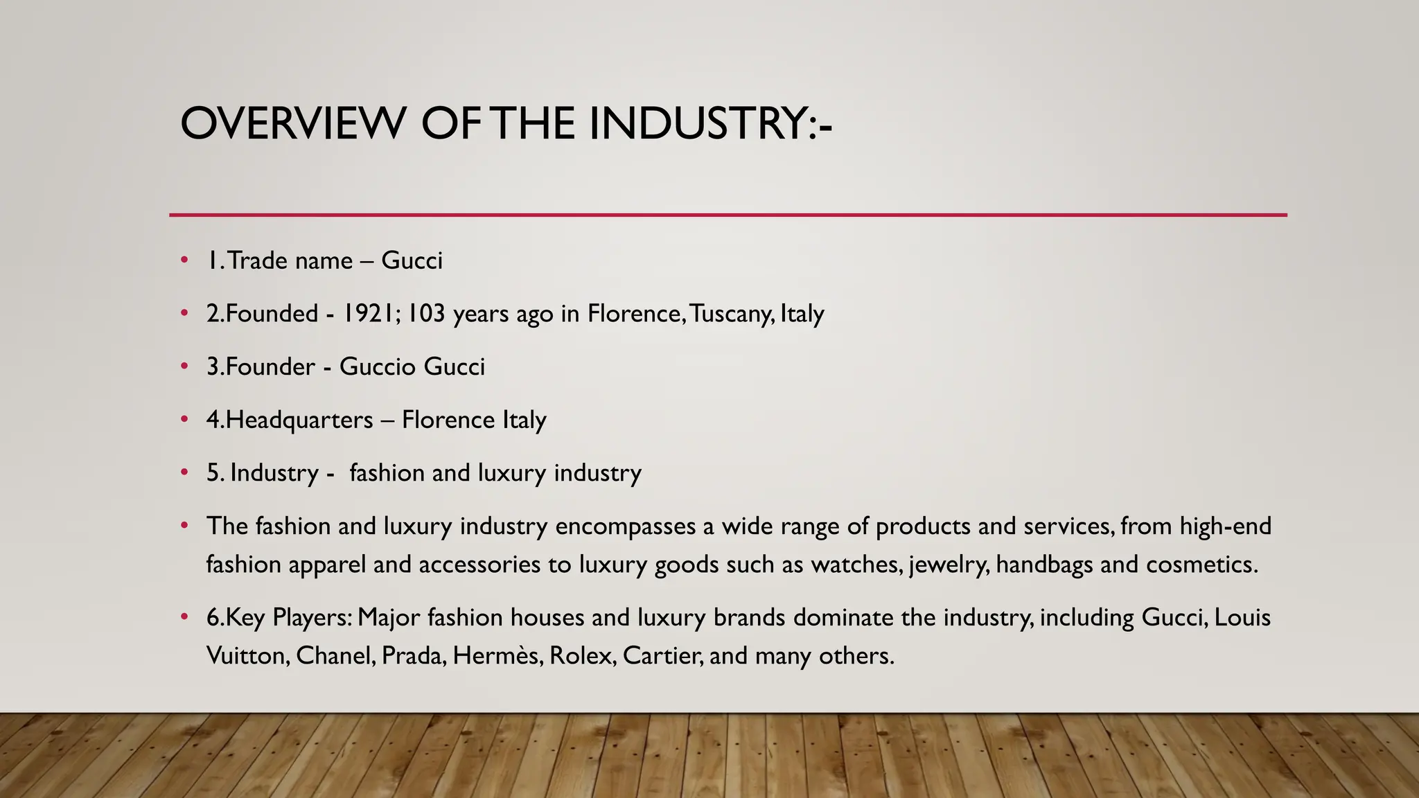 This is about Gucci company to tell you about the | PDF
