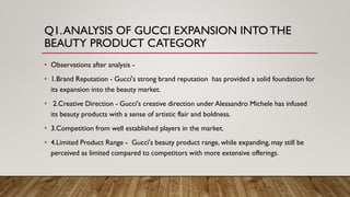 This is about Gucci company to tell you about the | PDF