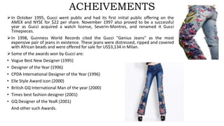 Gucci Analysis | PPTX
