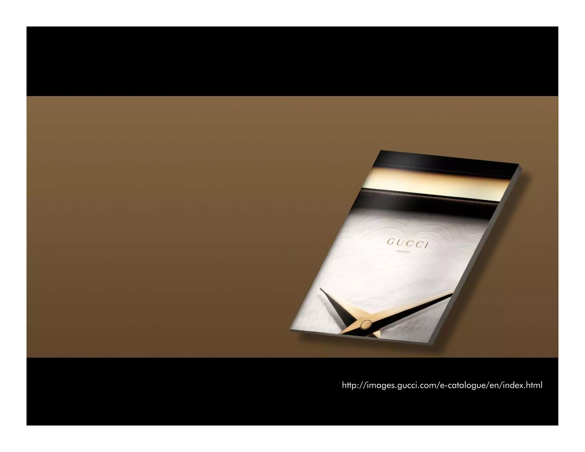Gucci Timepieces Web Catalogue Presentation | PDF