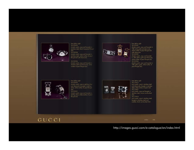 Gucci Timepieces Web Catalogue Presentation | PDF