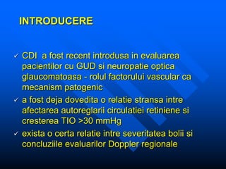 Ultrasonografia oculo-orbitara in glaucom | PPT