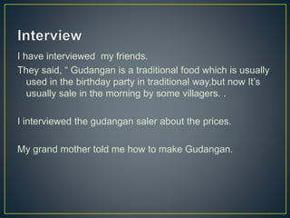 Definition Pragraph : Gudangan | PPTX