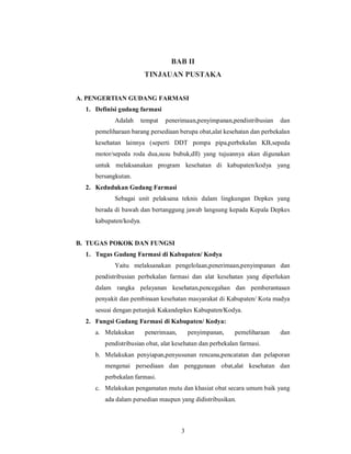 Laporaan Kegiatan Prakerin Di Gudang Farmasi | PDF