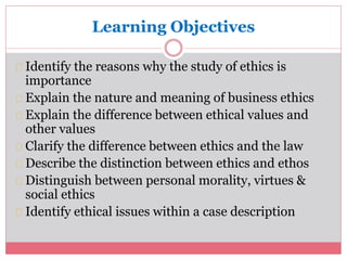 Why study Ethics | PPTX