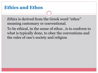 Why study Ethics | PPTX