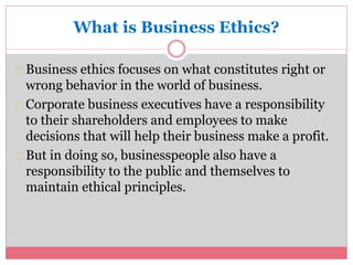 Why study Ethics | PPTX