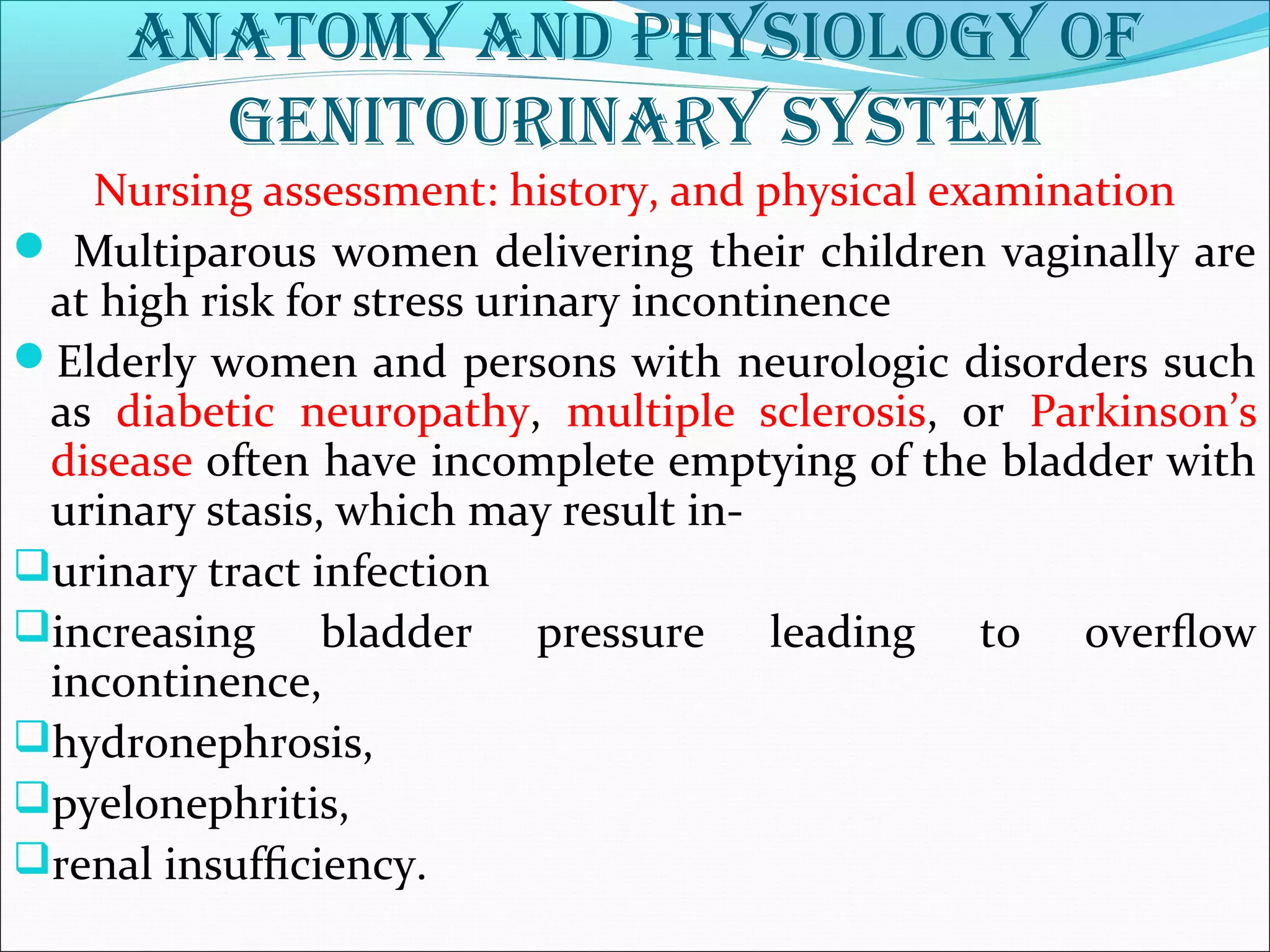 genitourinary disorders (medical surgical nursing) | PPT
