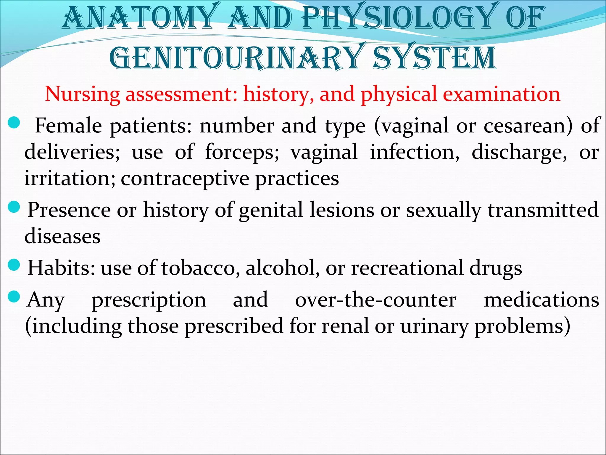 genitourinary disorders (medical surgical nursing) | PPT