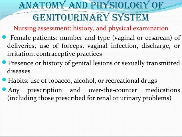Genitourinary Disorders Medical Surgical Nursing