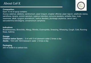 Guduchi Cof-X proposal for Ayurveda Distributors | PPT