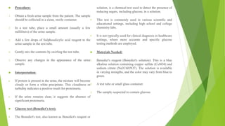 General Urine Examination (GUE) or Urinalysis | PPTX
