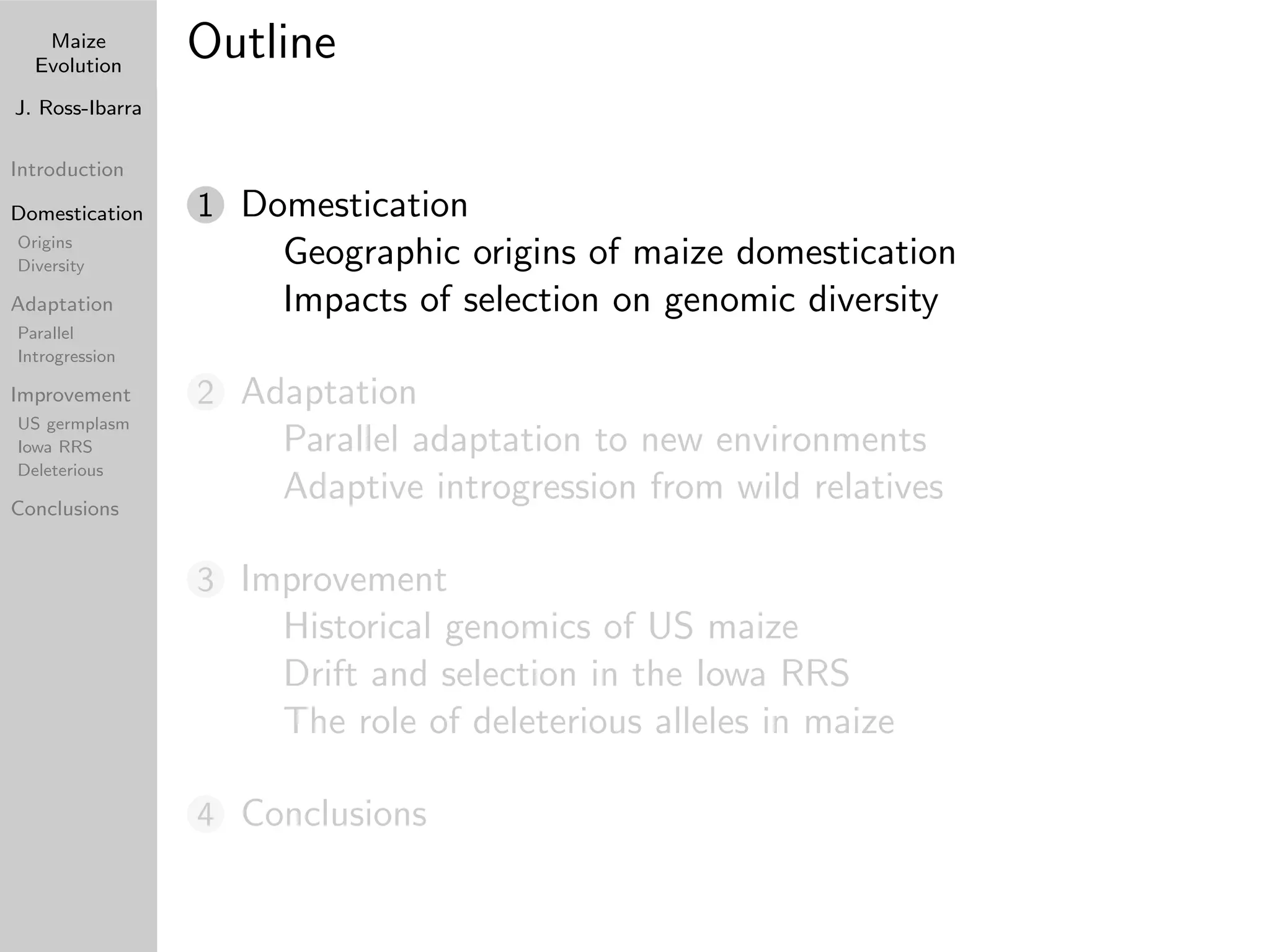 Population Genetics Of Maize Domestication Adaptation And Improvement