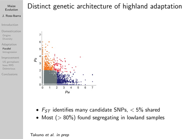 Population Genetics Of Maize Domestication Adaptation And Improvement