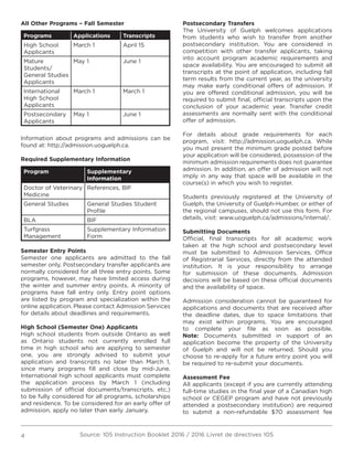 UNIVERSITY OF Guelph info | PDF