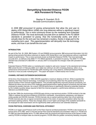 Demystifying extended distance ficon, por Stephen R. Guendert | PDF