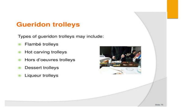 Gueridon service ppt | PPTX