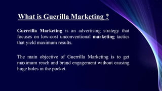 Guerilla marketing | PPT