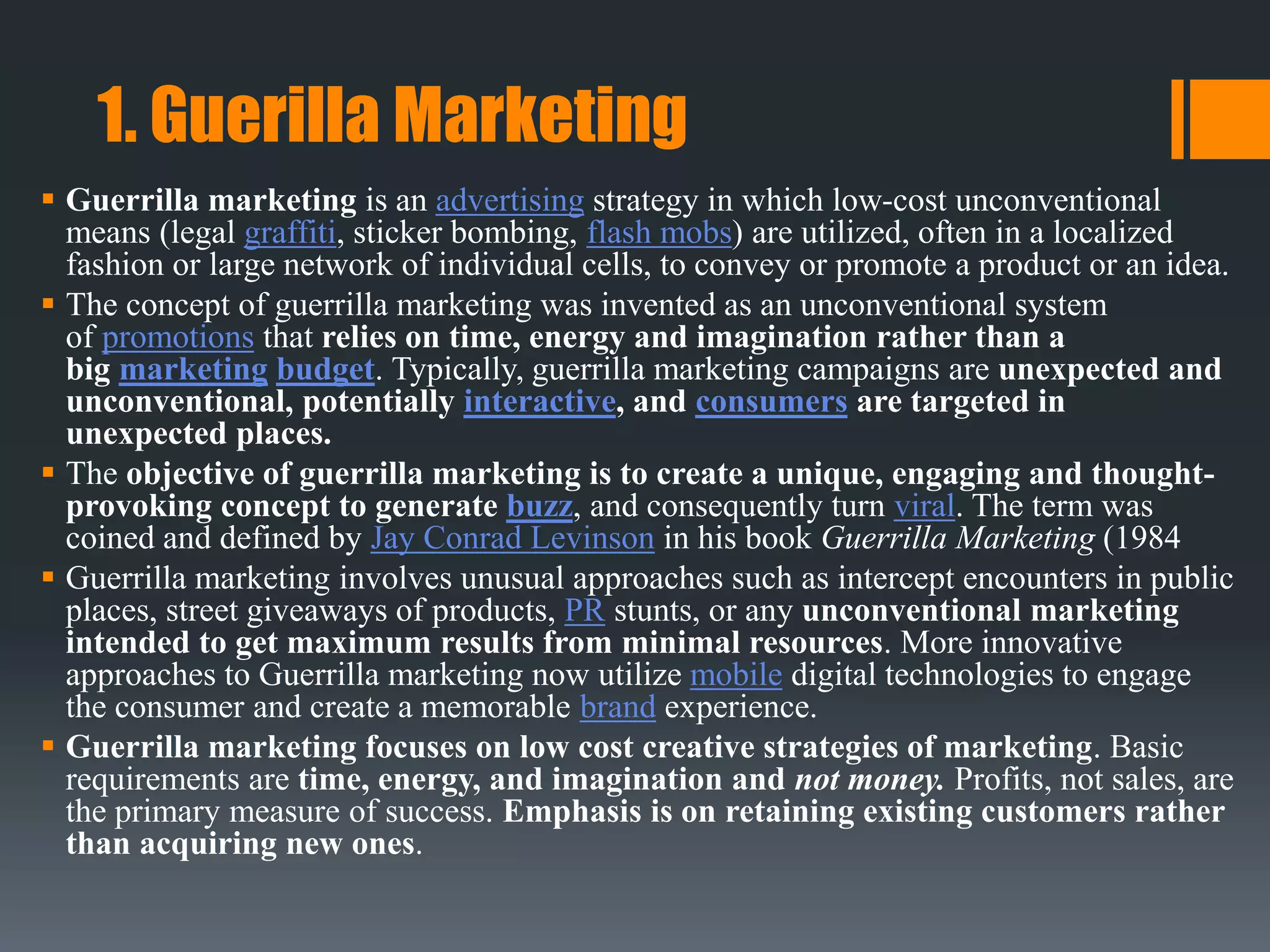 Guerilla Marketing & Partnerships | PPTX