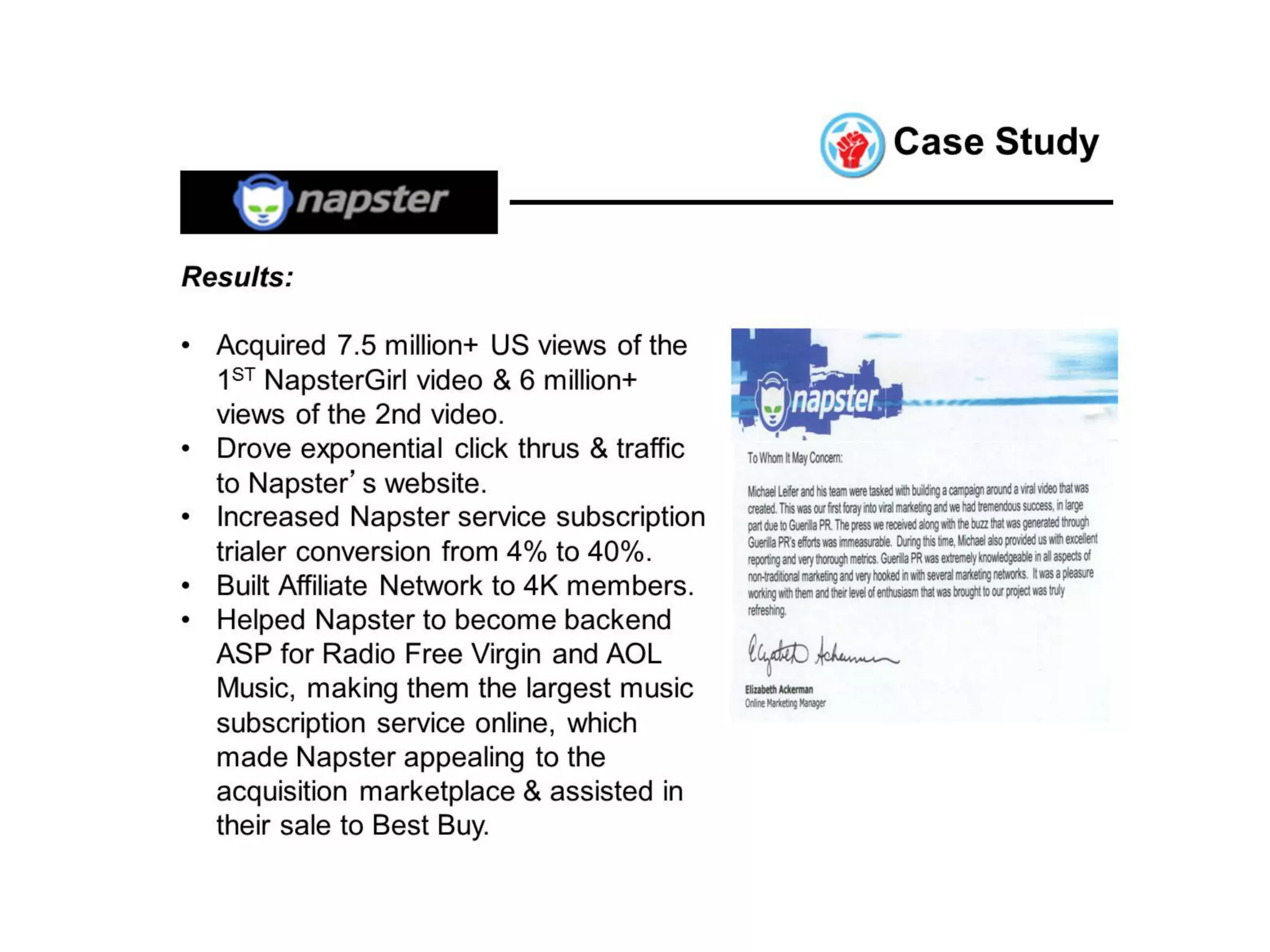 Guerilla PR Sample Case Studies | PDF