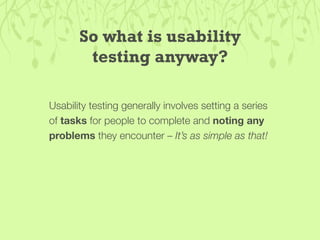 Guerilla Usability Testing | PPT