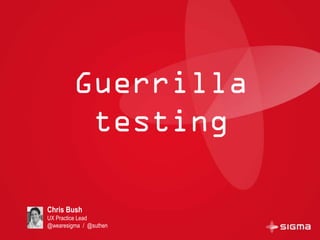 Guerrilla usability testing | PDF