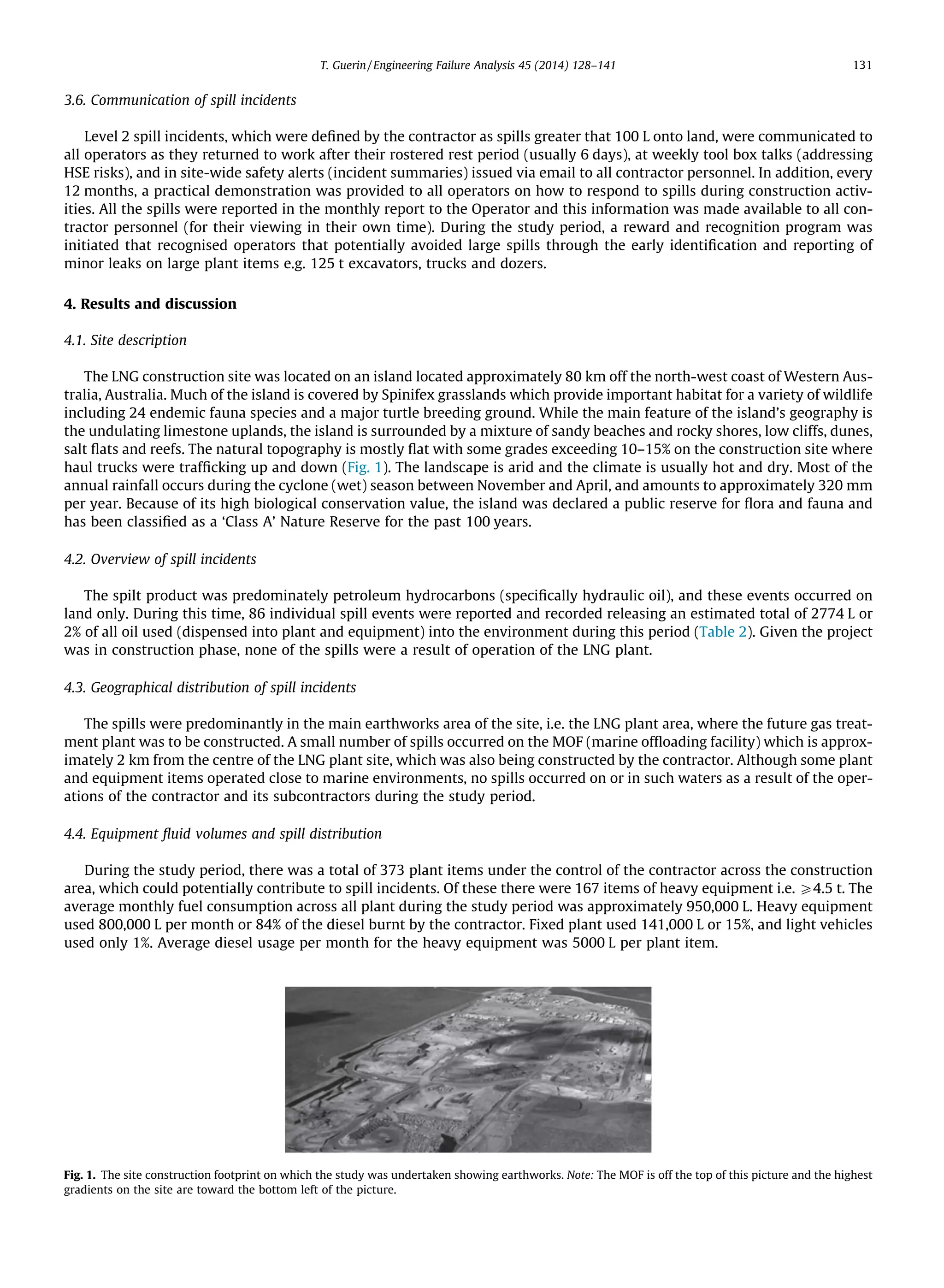 Root causes of fluid spills from earthmoving plant and equipment ...