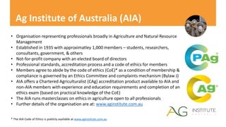 Ethical Challenges in the Development and Delivery of the Agtech ...