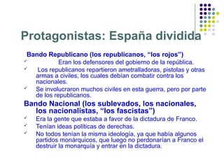 LA GUERRA CIVIL ESPAÑOLA 1936-1939 ESPAÑA.ppt