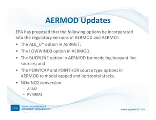 Highlights from the 2016 Guideline on Air Quality Models Conference | PPT