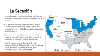 Guerra de Secesión EEUU/ US Civil War por Juan Arconada | PPTX