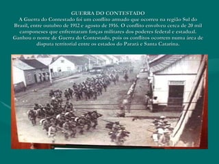 Guerra do contestado | ODP